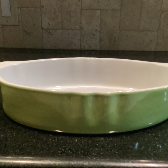 Kitchen | Cerutil Stoneware Oval Baking Casserole Dish Sunny Green ...